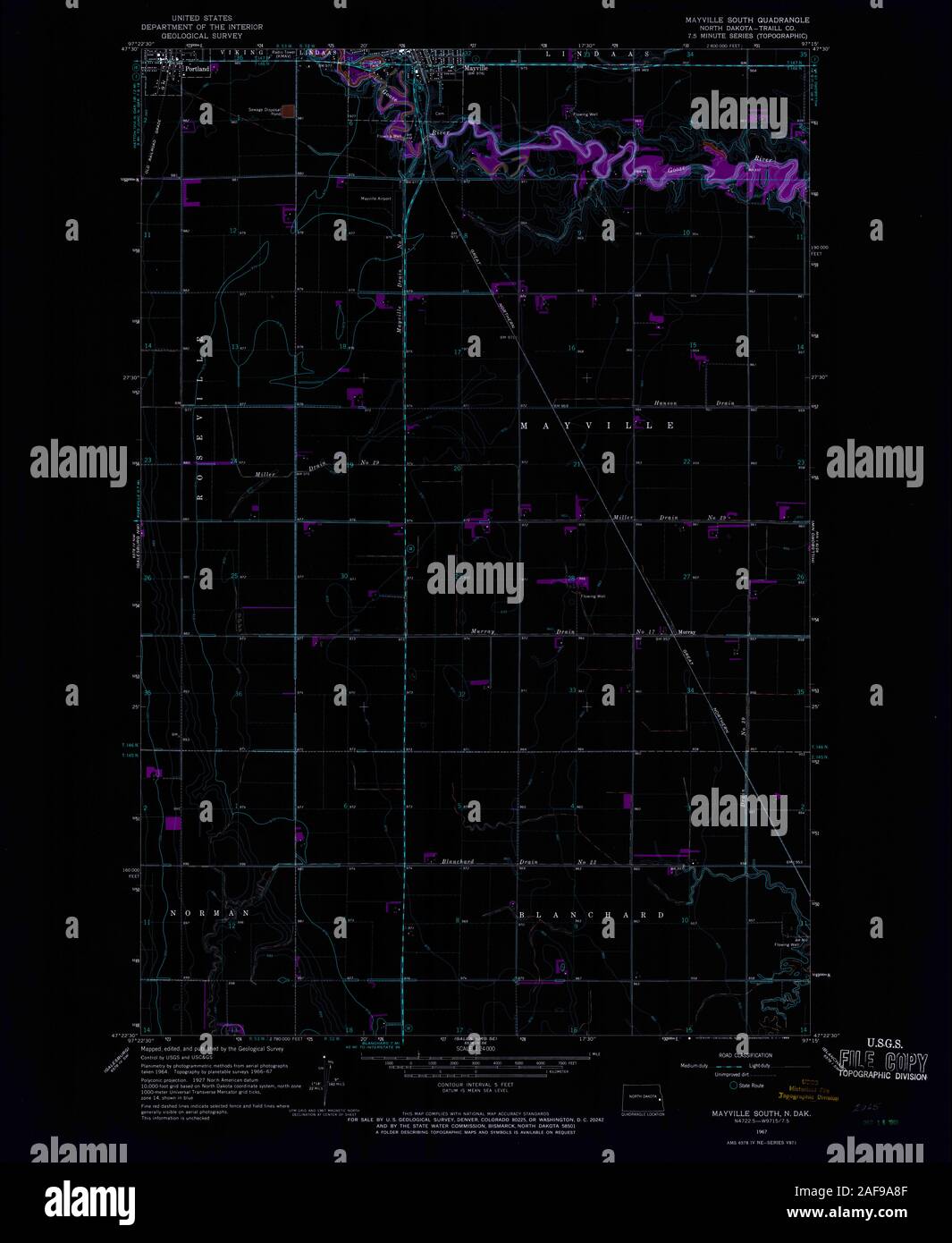 Map of mayville hi-res stock photography and images - Alamy