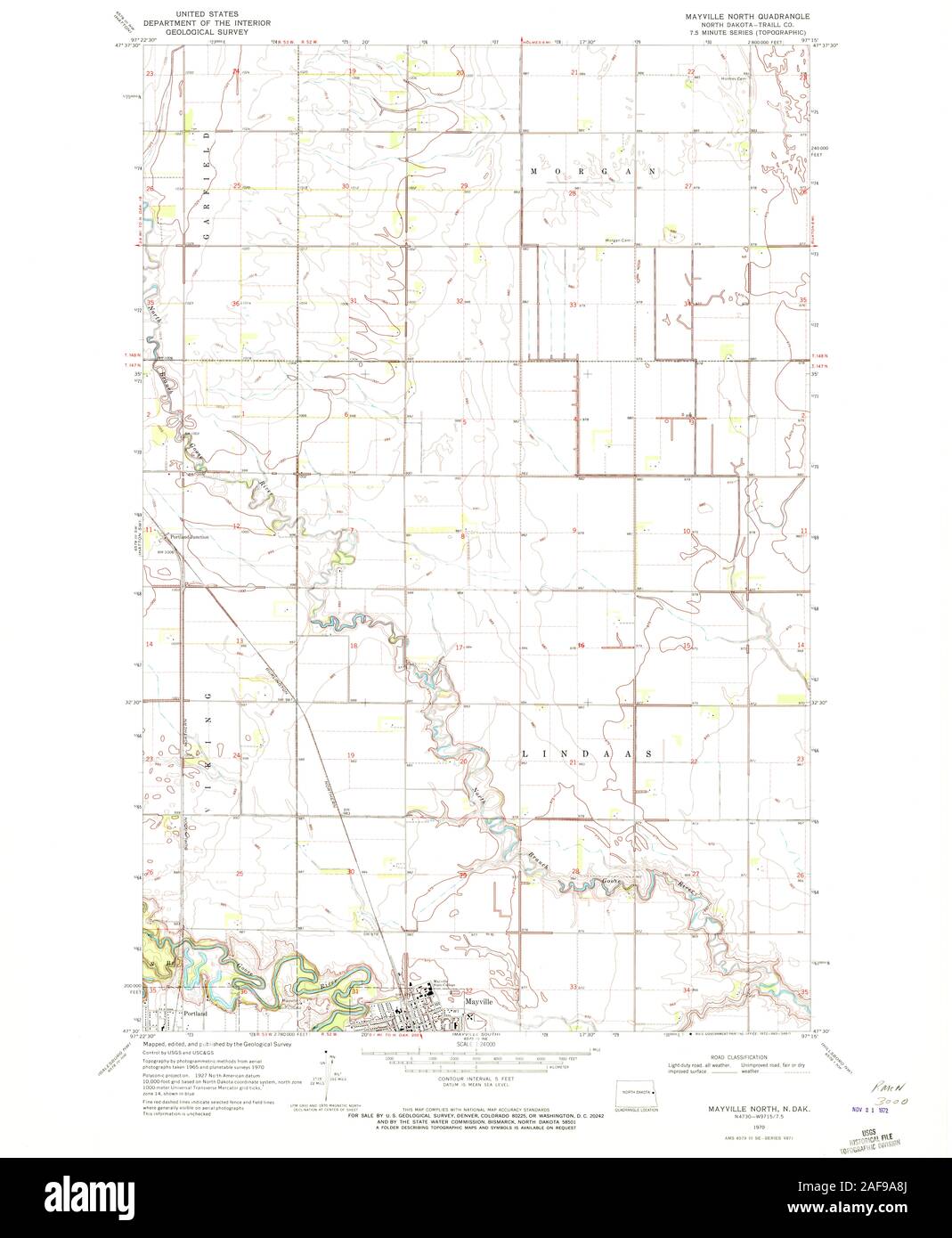 Map of mayville hi-res stock photography and images - Alamy
