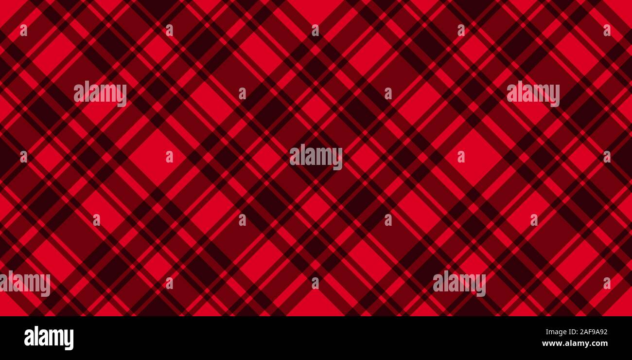Wide Red and black diagonal cage seamless pattern background. Vector ...