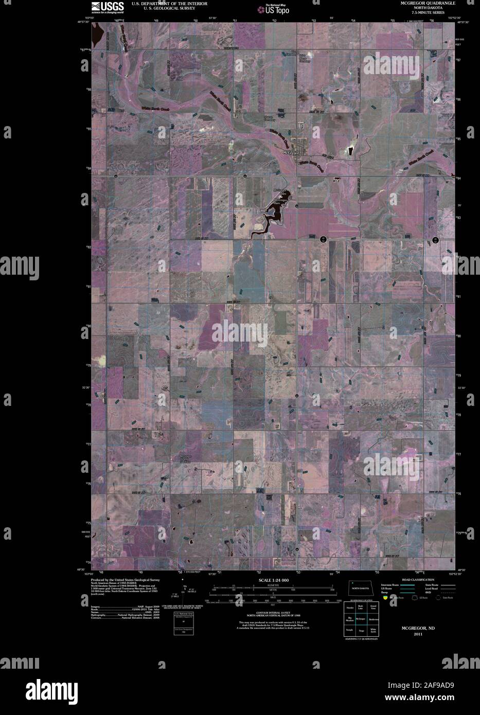 Mcgregor north dakota map hi-res stock photography and images - Alamy