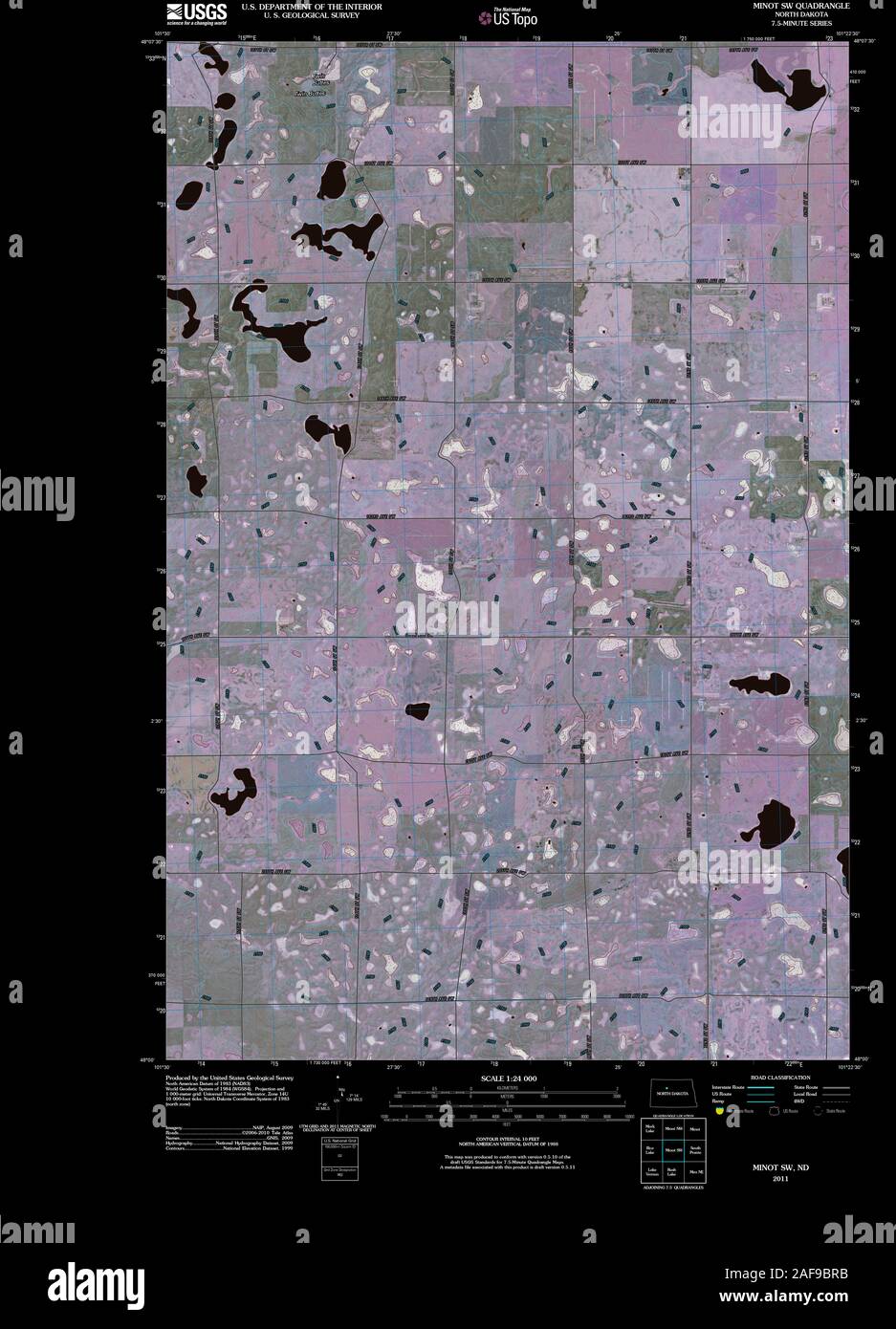 Map of minot hi-res stock photography and images - Alamy