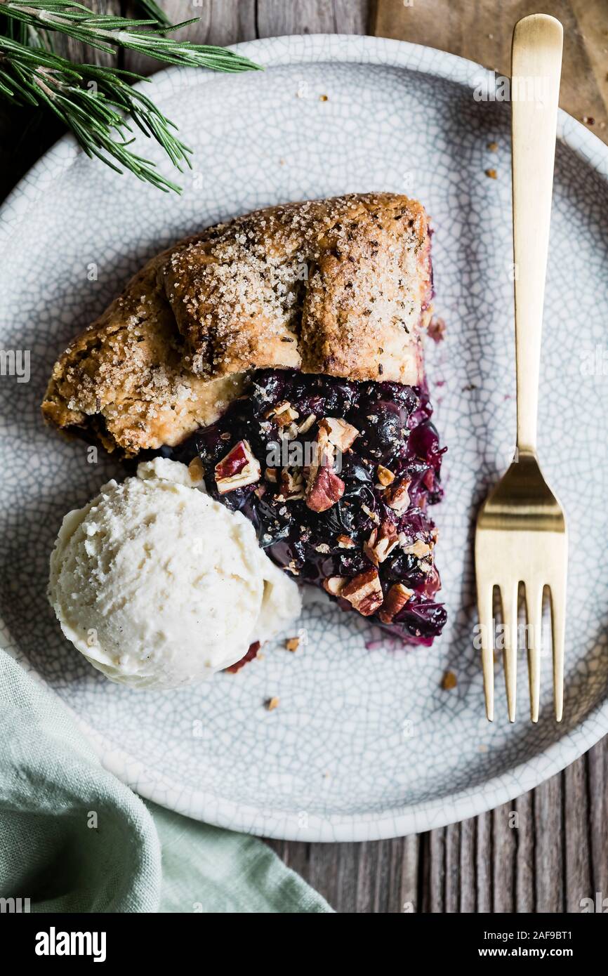 Pear & Grape Galette Stock Photo - Alamy