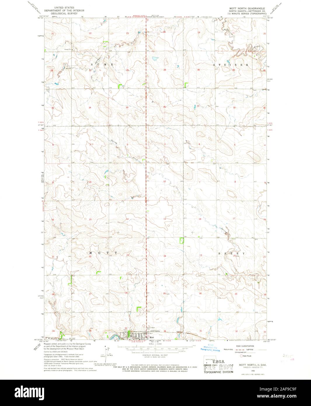 Mott north dakota map hi-res stock photography and images - Alamy