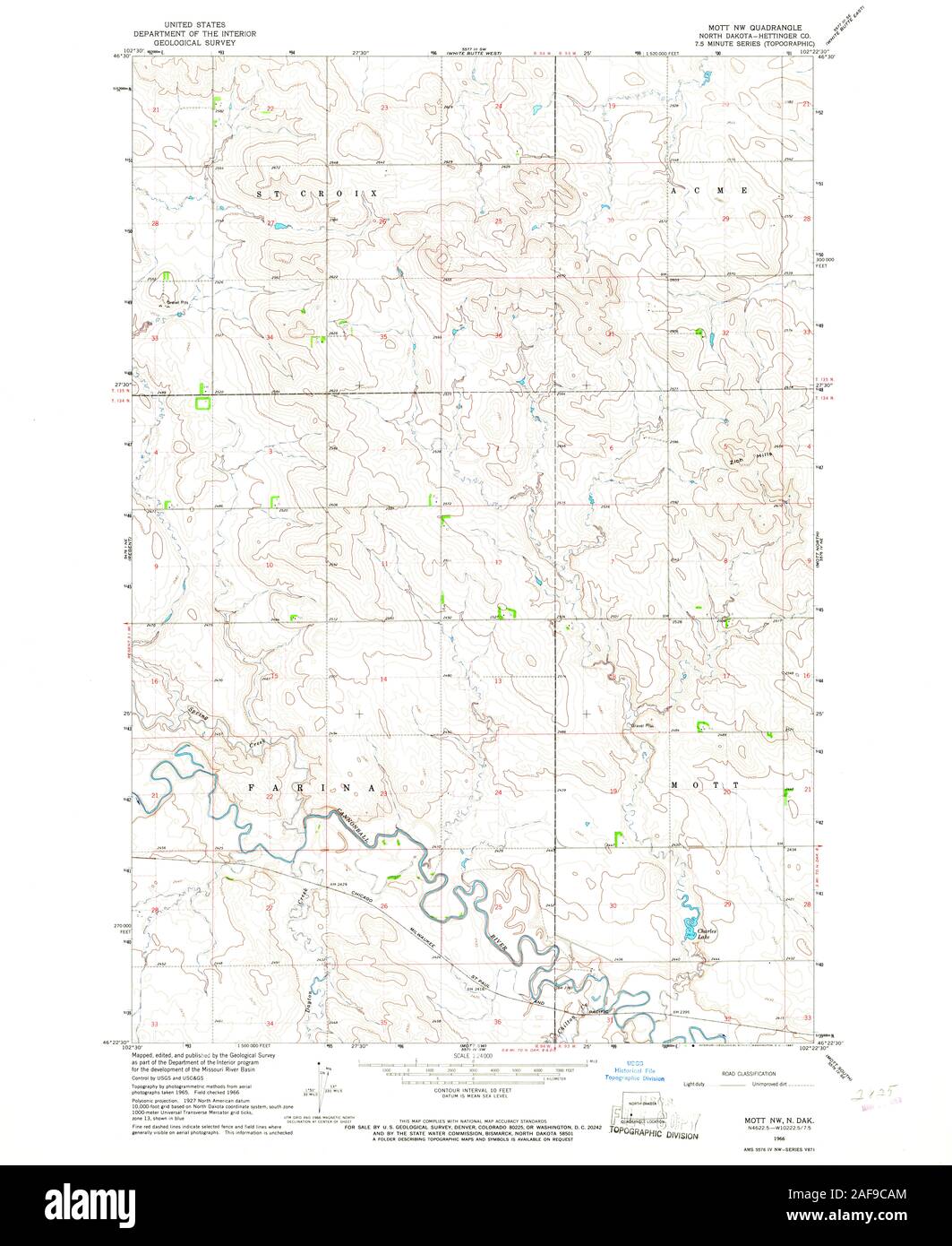 Mott north dakota map hi-res stock photography and images - Alamy