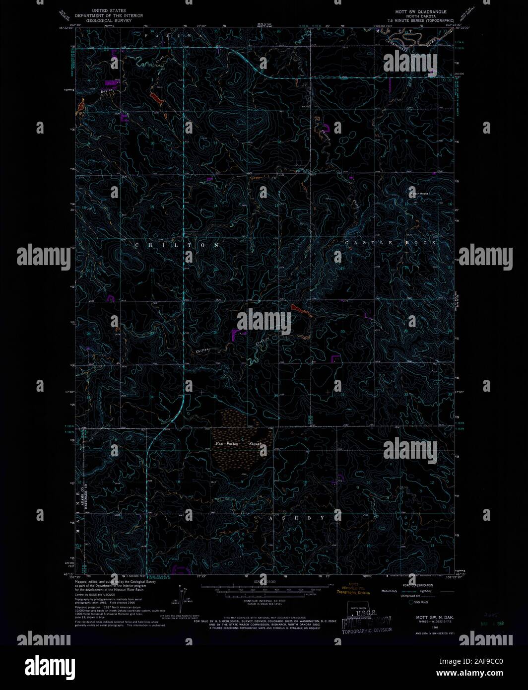 Mott north dakota map hi-res stock photography and images - Alamy