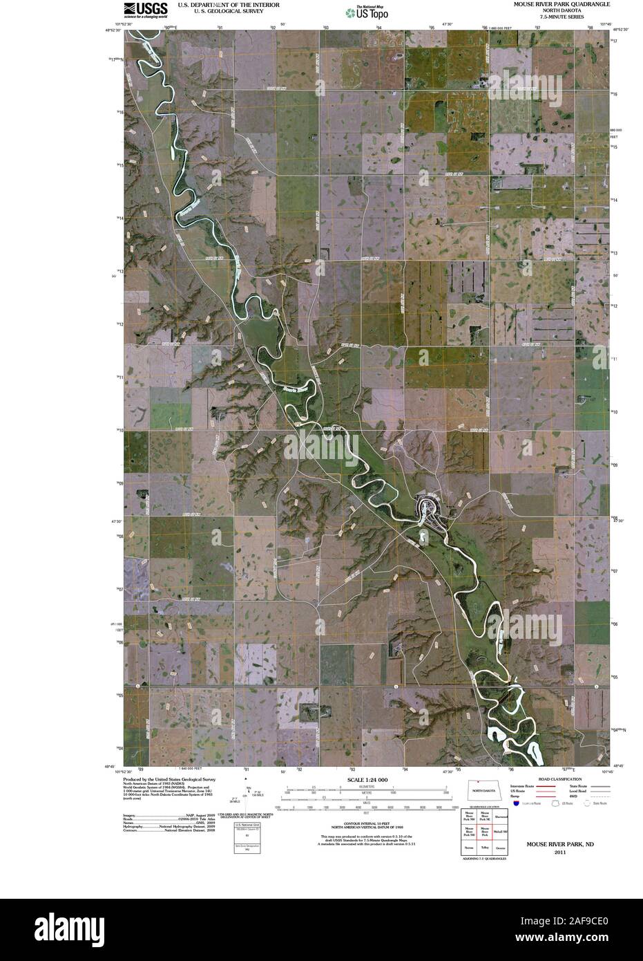 Park river north dakota map hi-res stock photography and images - Alamy