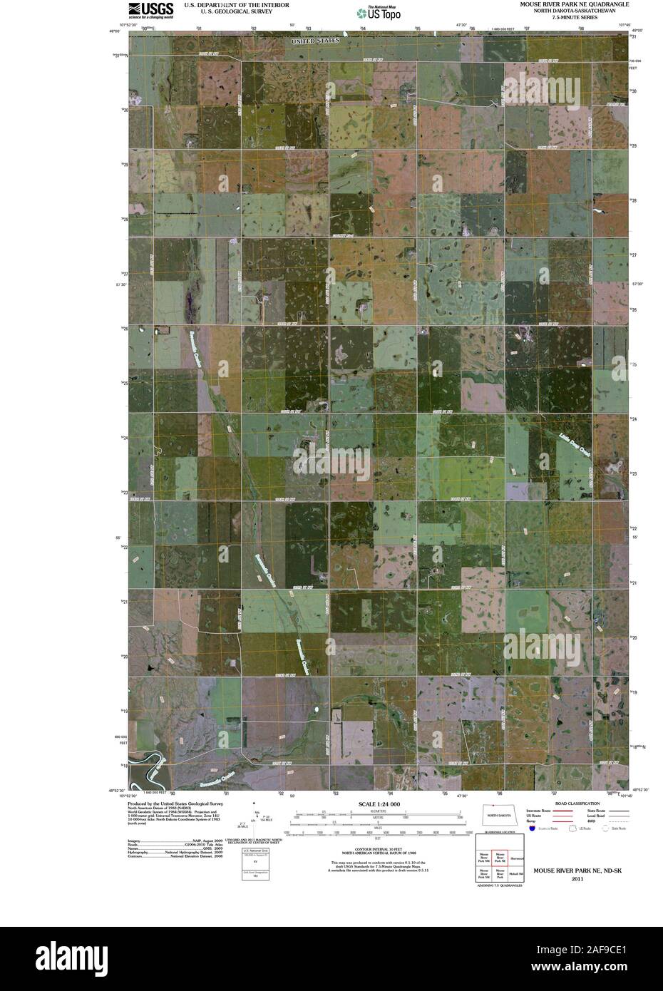 Park river north dakota map hi-res stock photography and images - Alamy