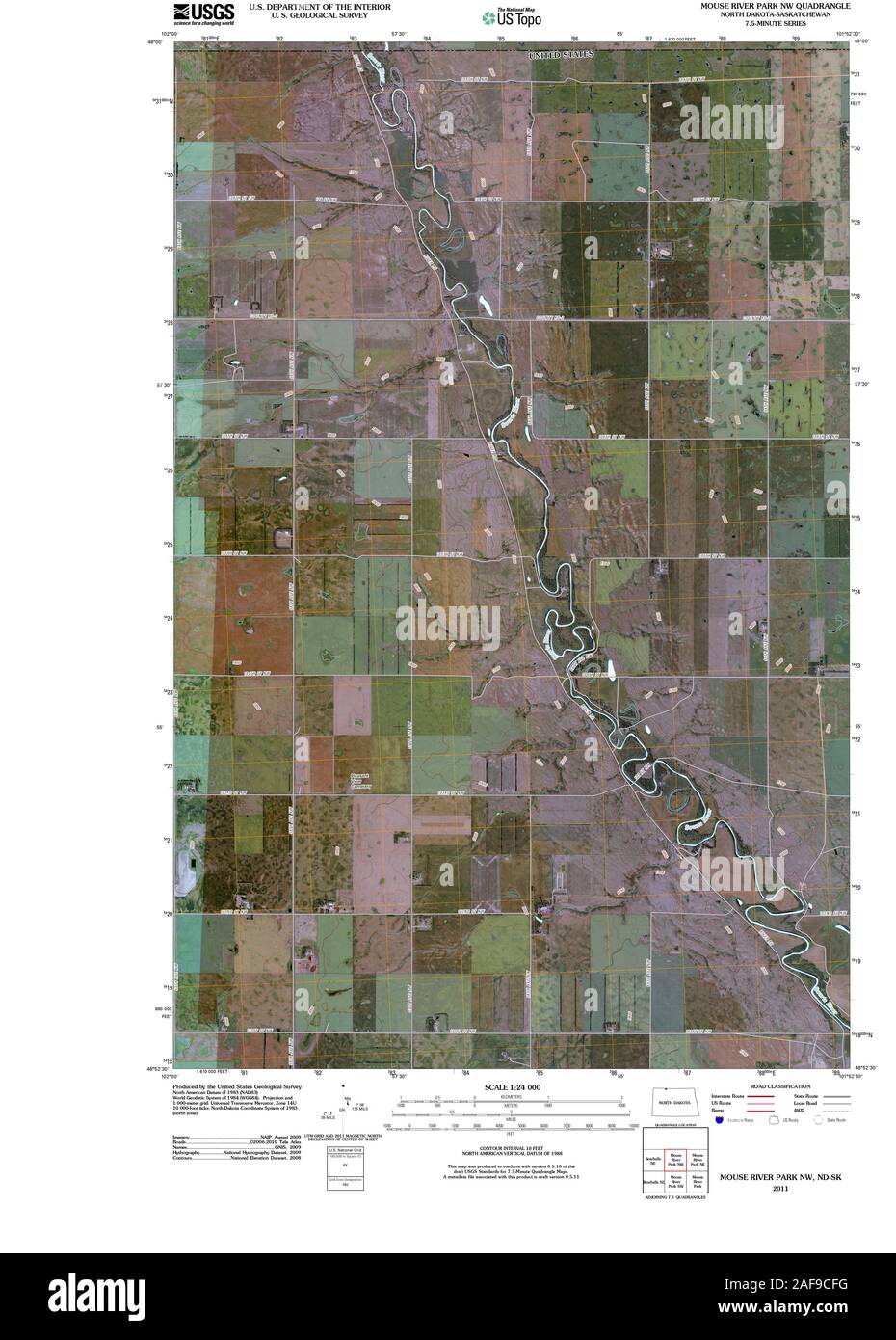 Park river north dakota map hi-res stock photography and images - Alamy