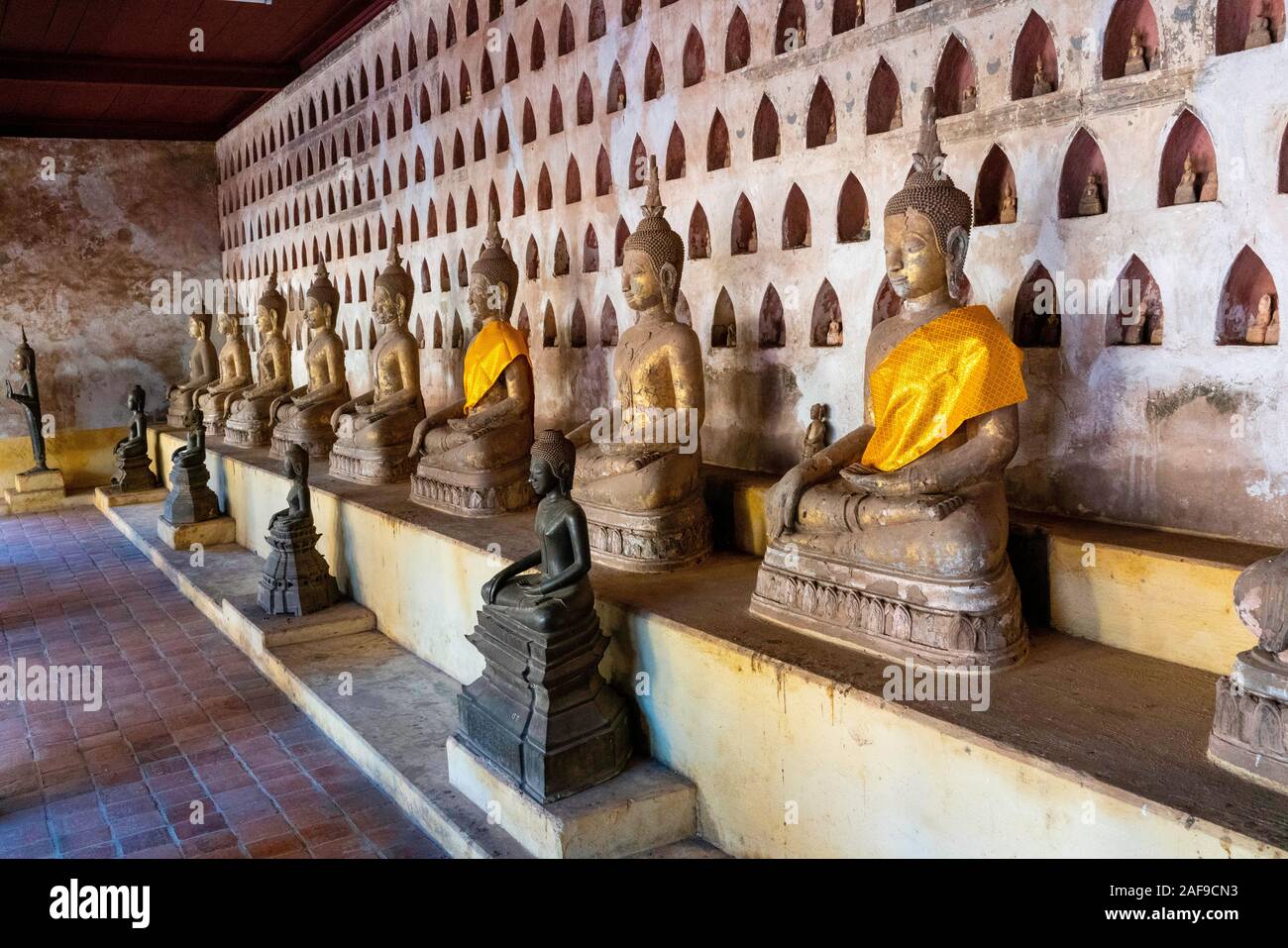 Buddha statues, Vientiane, Laos Stock Photo - Alamy