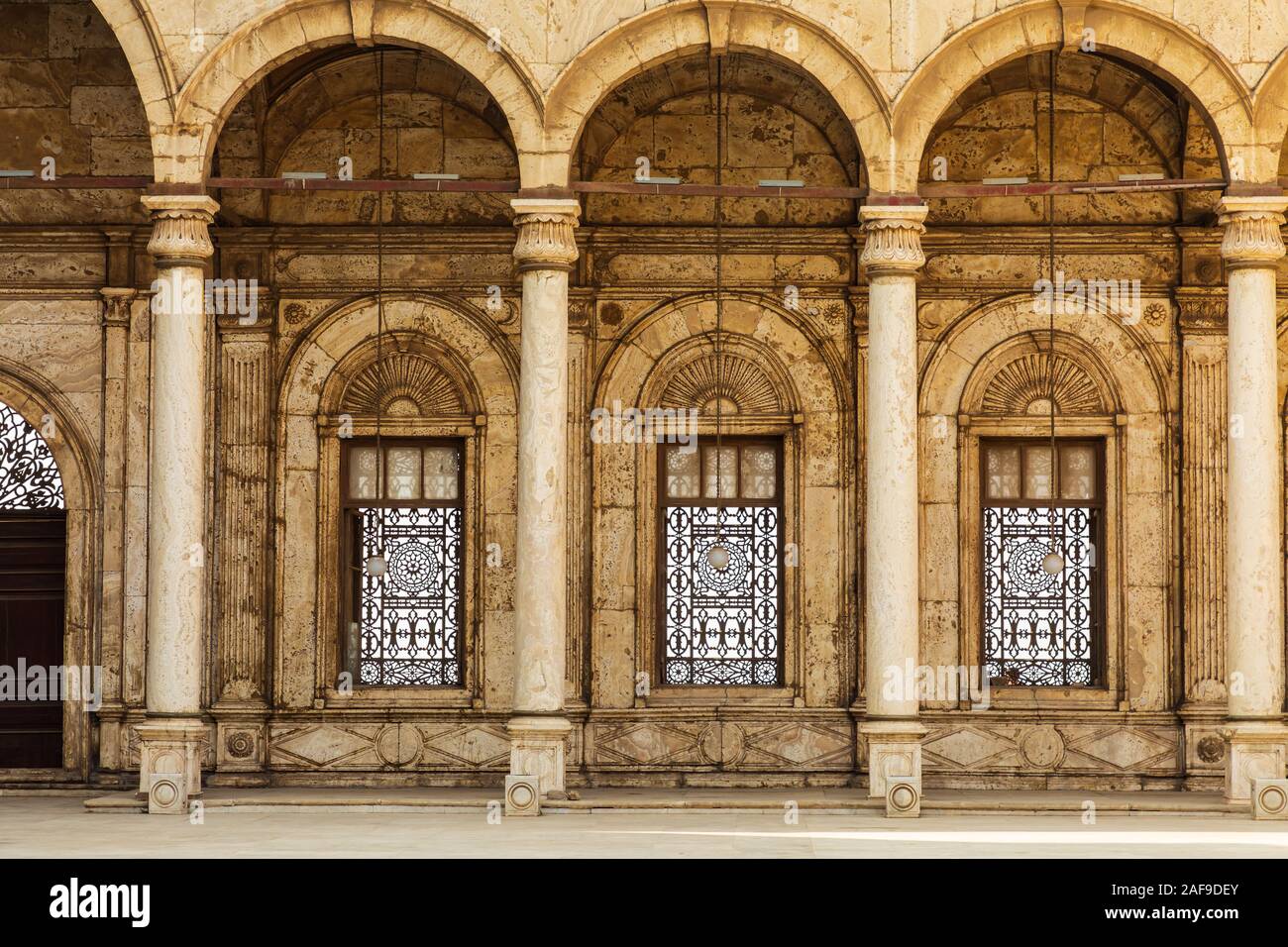 Africa, Egypt, Cairo. Exterior view of the Mosque of Muhammad Ali in ...
