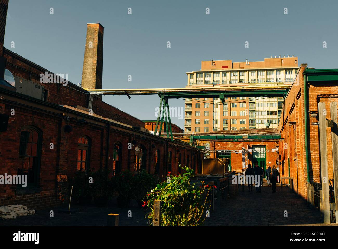 TORONTO, CANADA - november, 2019 Distillery District former Gooderham ...