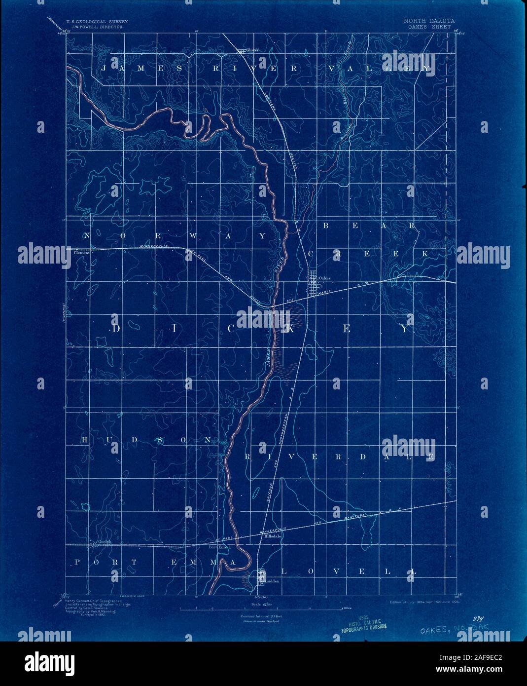 Oakes north dakota map hi-res stock photography and images - Alamy