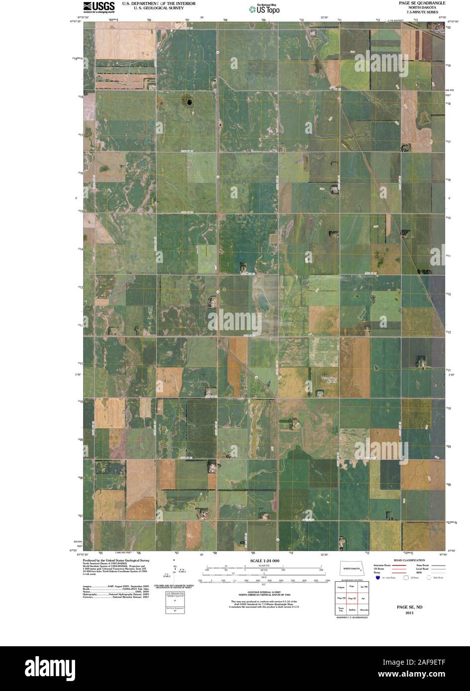 Map of page north dakota hi-res stock photography and images - Alamy