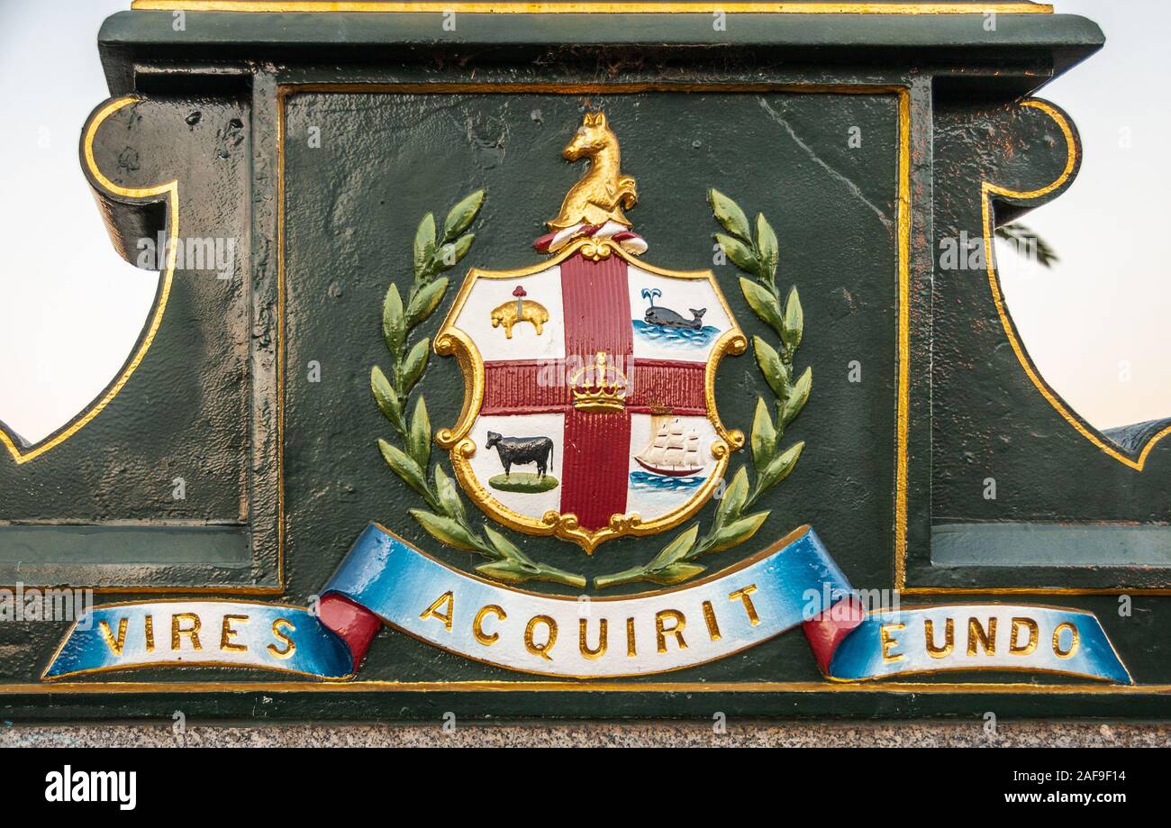 Melbourne coat of arms hi-res stock photography and images - Alamy