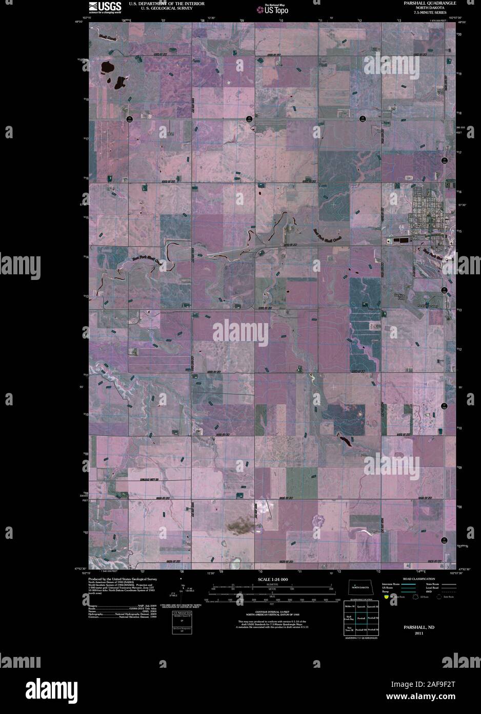 Map of parshall hi-res stock photography and images - Alamy