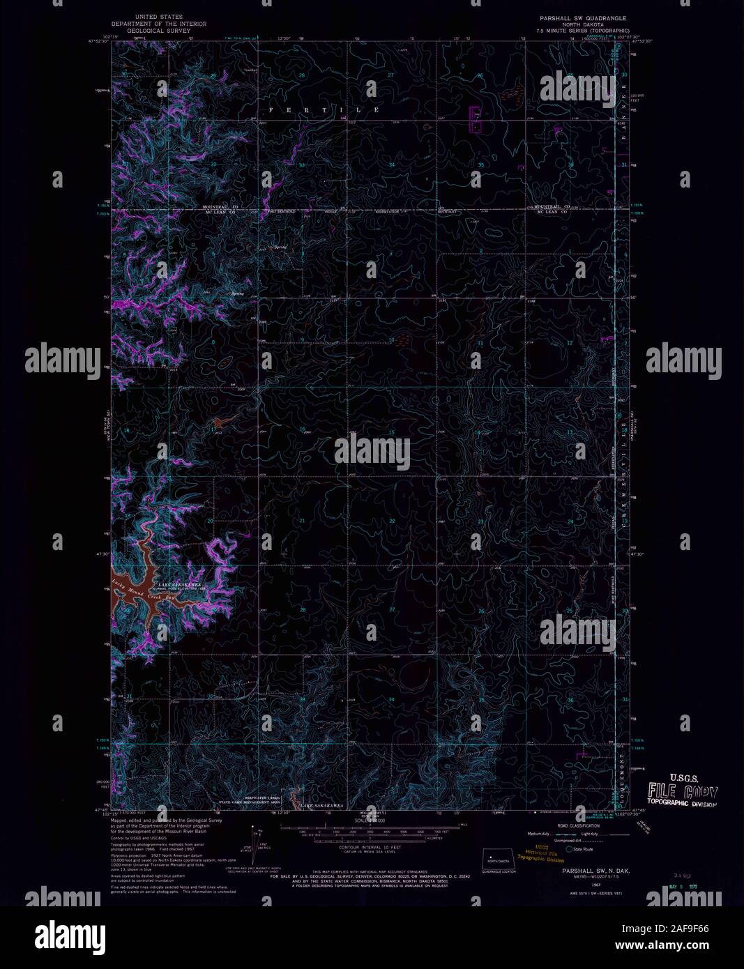 Parshall north dakota map hi-res stock photography and images - Alamy