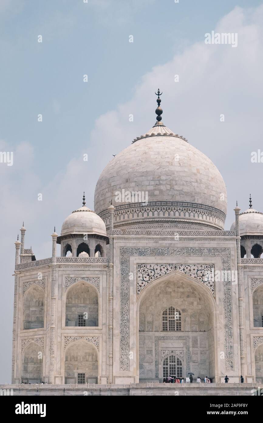 Landscape with the Taj Mahal Stock Photo - Alamy
