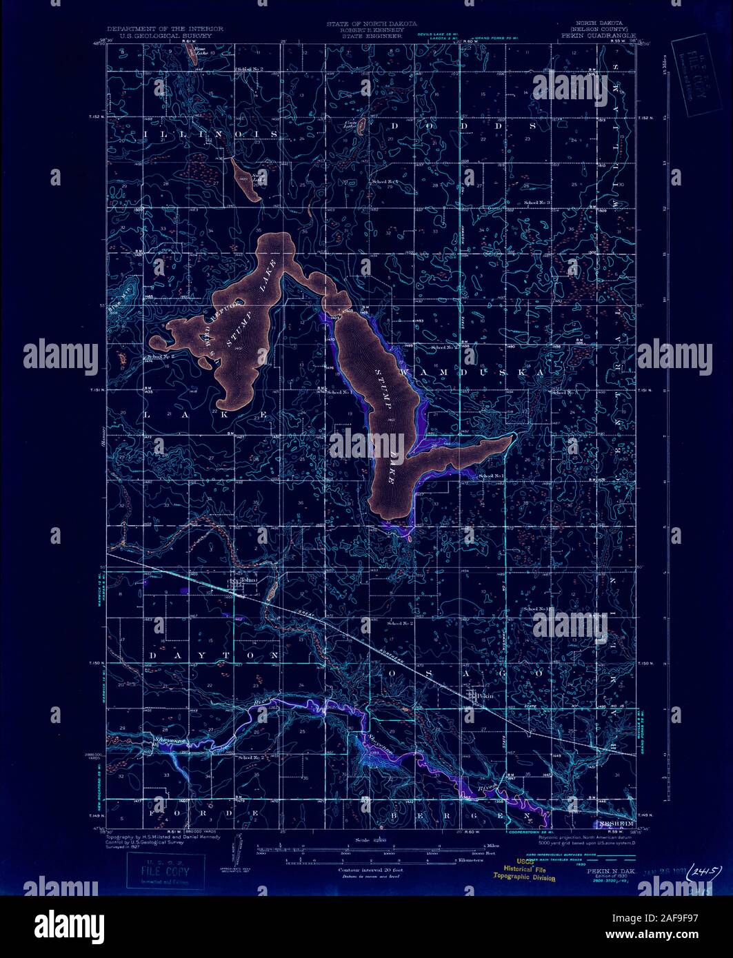 Map of pekin north dakota hi-res stock photography and images - Alamy