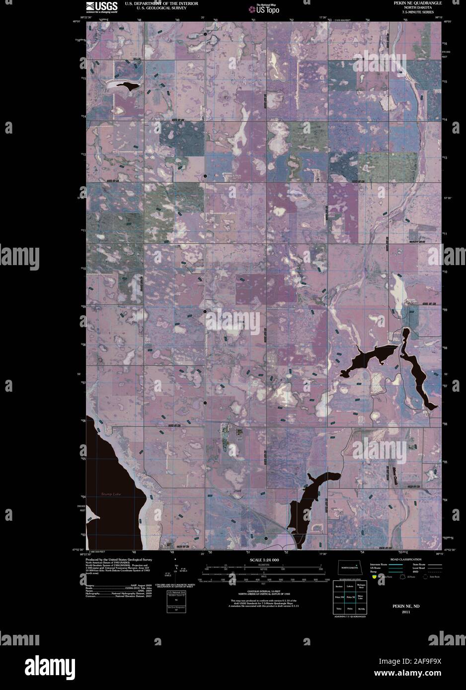 Map of pekin north dakota hi-res stock photography and images - Alamy
