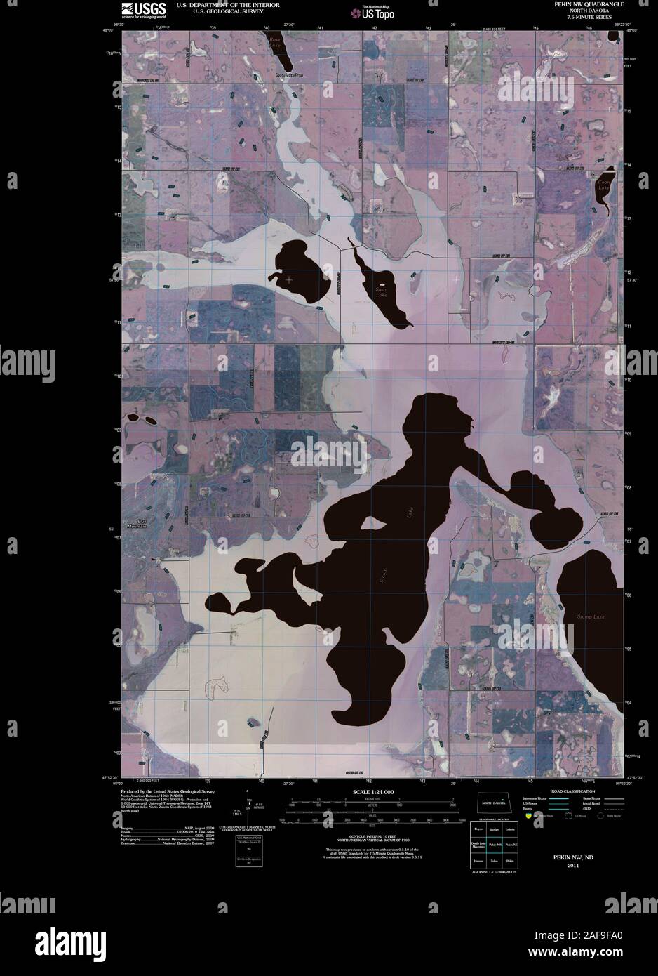 Map of pekin north dakota hi-res stock photography and images - Alamy