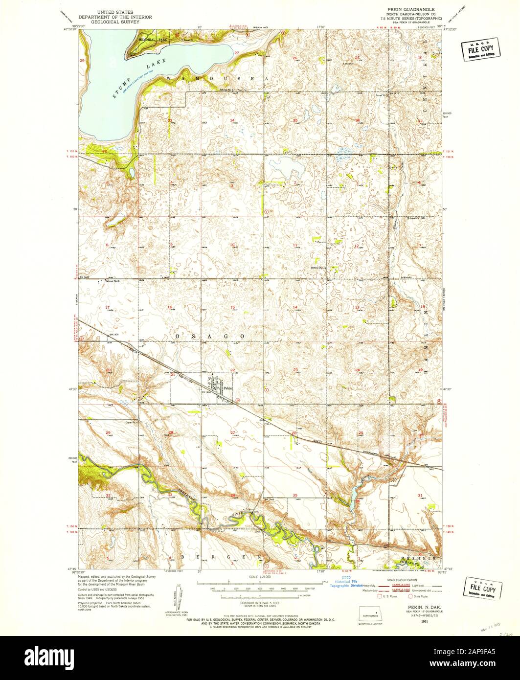Map of pekin north dakota hi-res stock photography and images - Alamy
