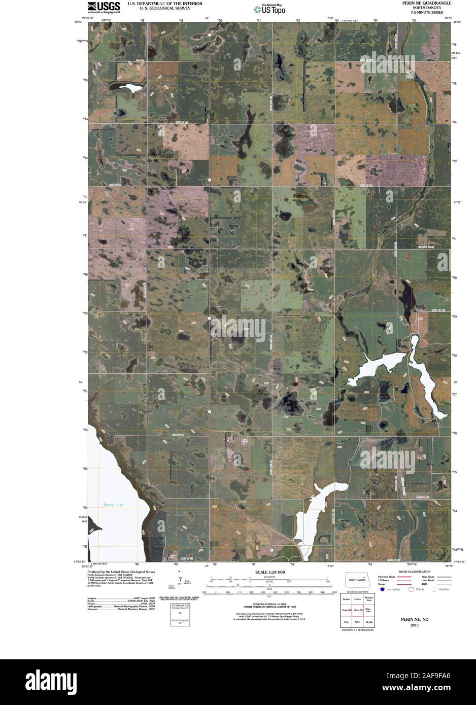 Map of pekin north dakota hi-res stock photography and images - Alamy