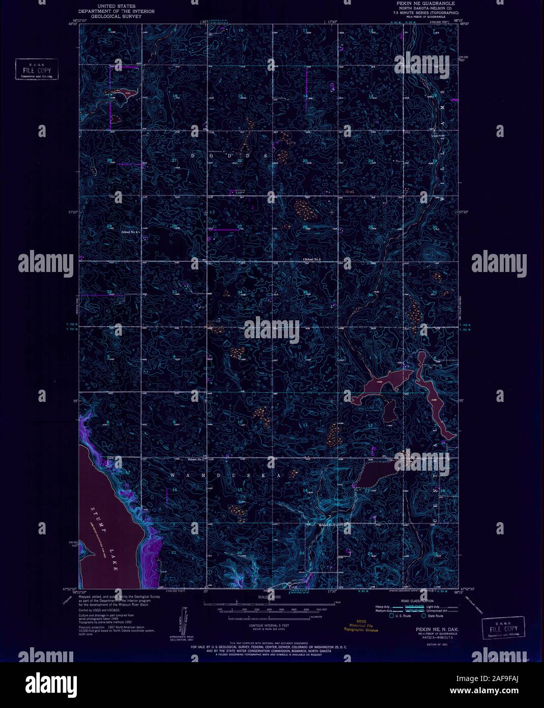 Map of pekin north dakota hi-res stock photography and images - Alamy
