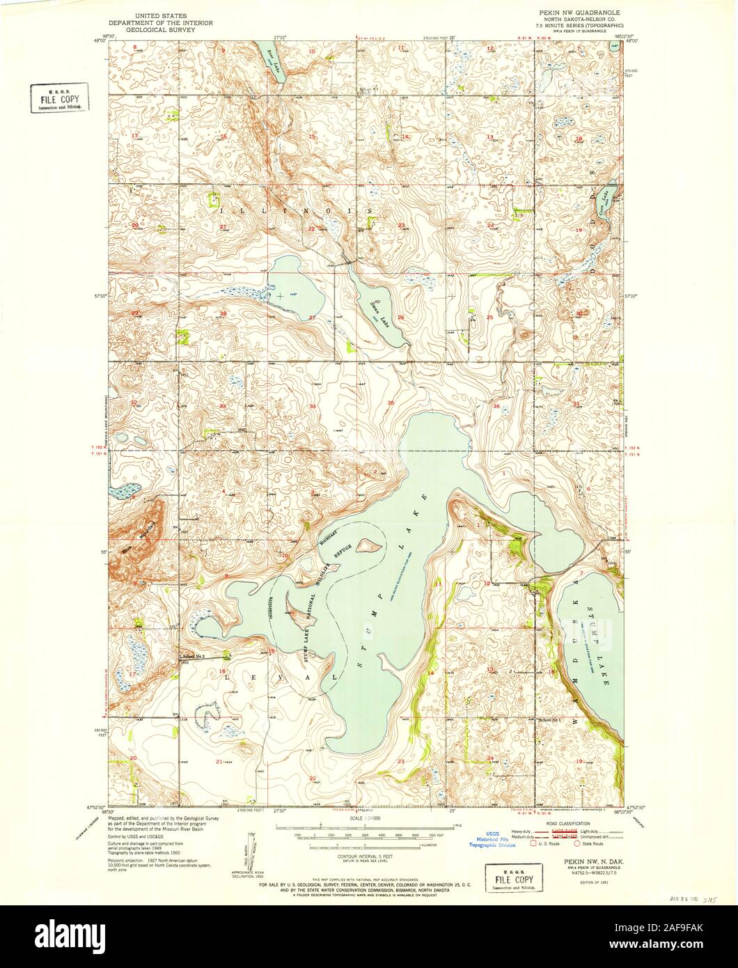 Map of pekin north dakota hi-res stock photography and images - Alamy
