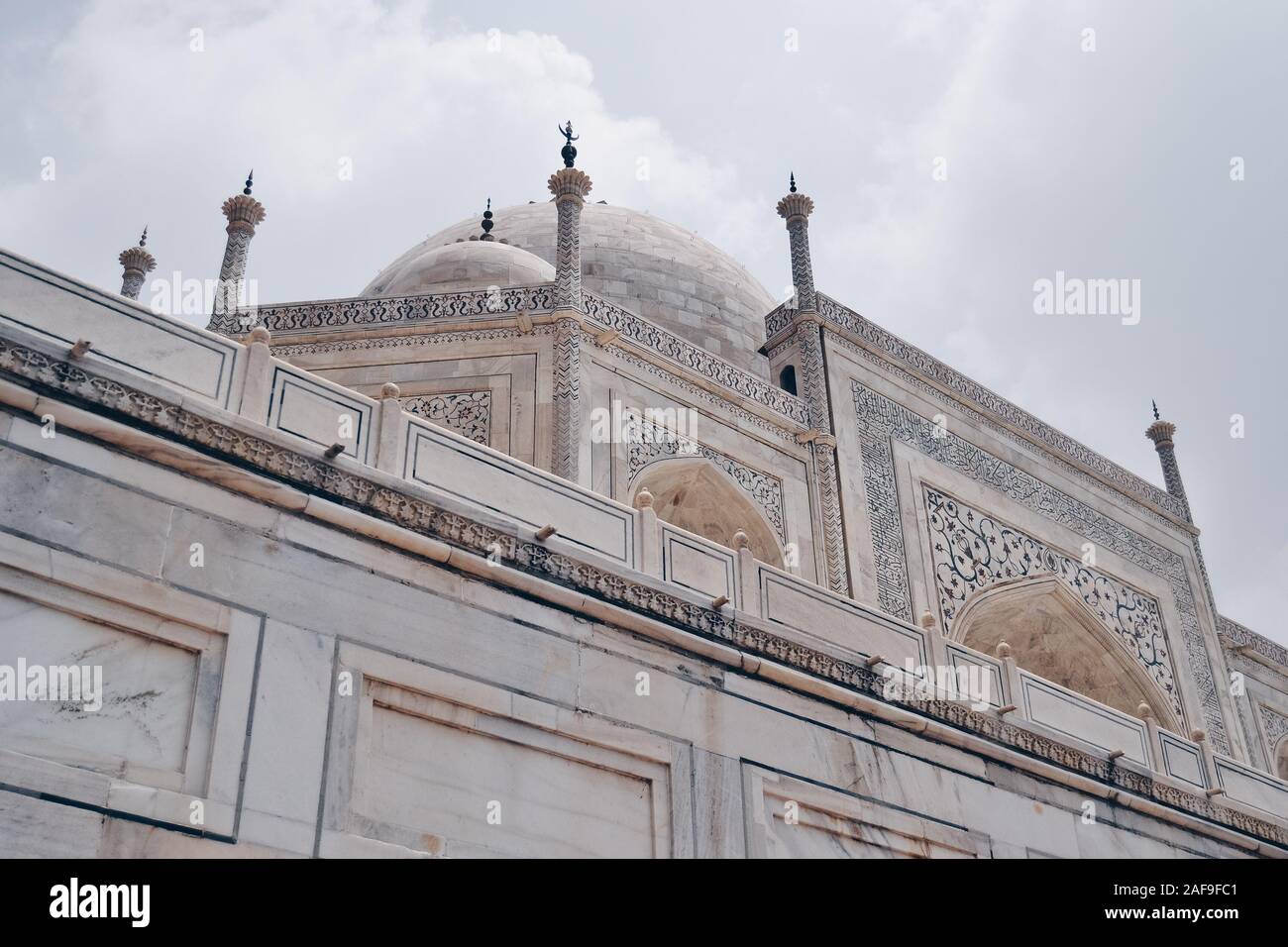 Landscape with the Taj Mahal Stock Photo - Alamy