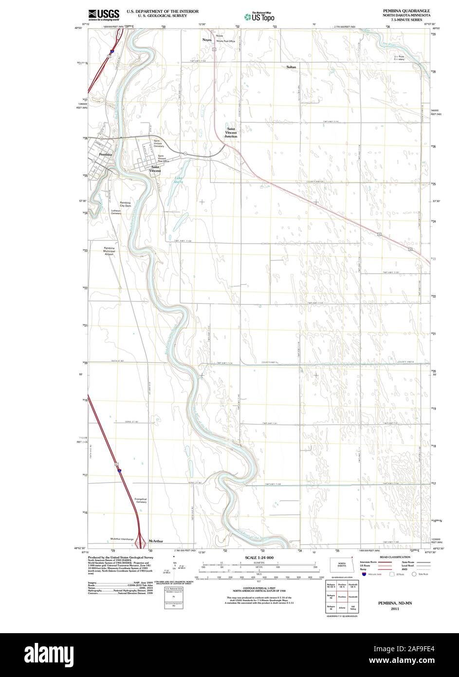Pembina map hi-res stock photography and images - Alamy