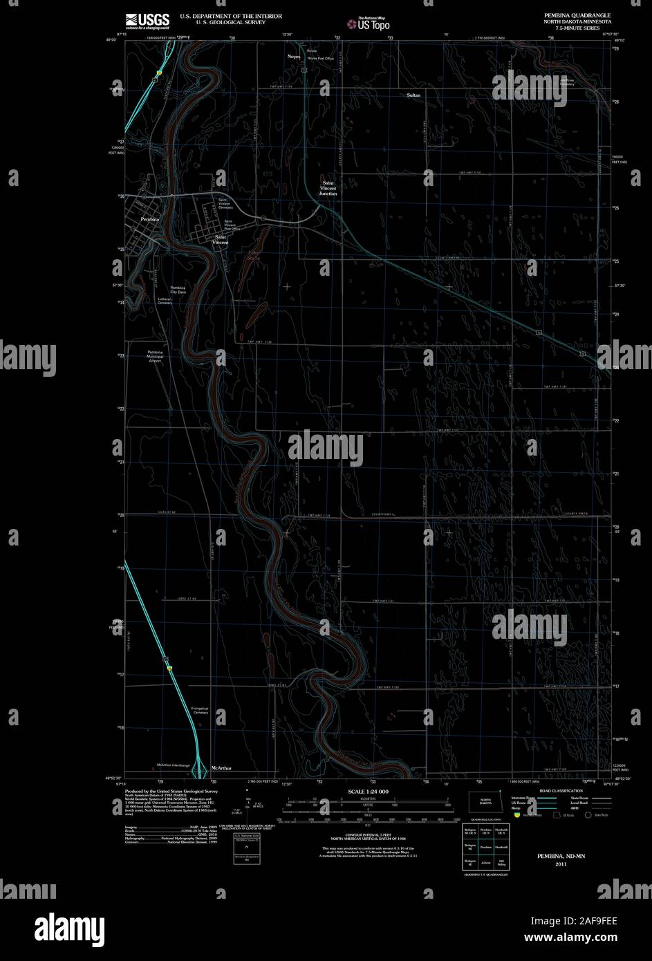 Pembina map hi-res stock photography and images - Alamy