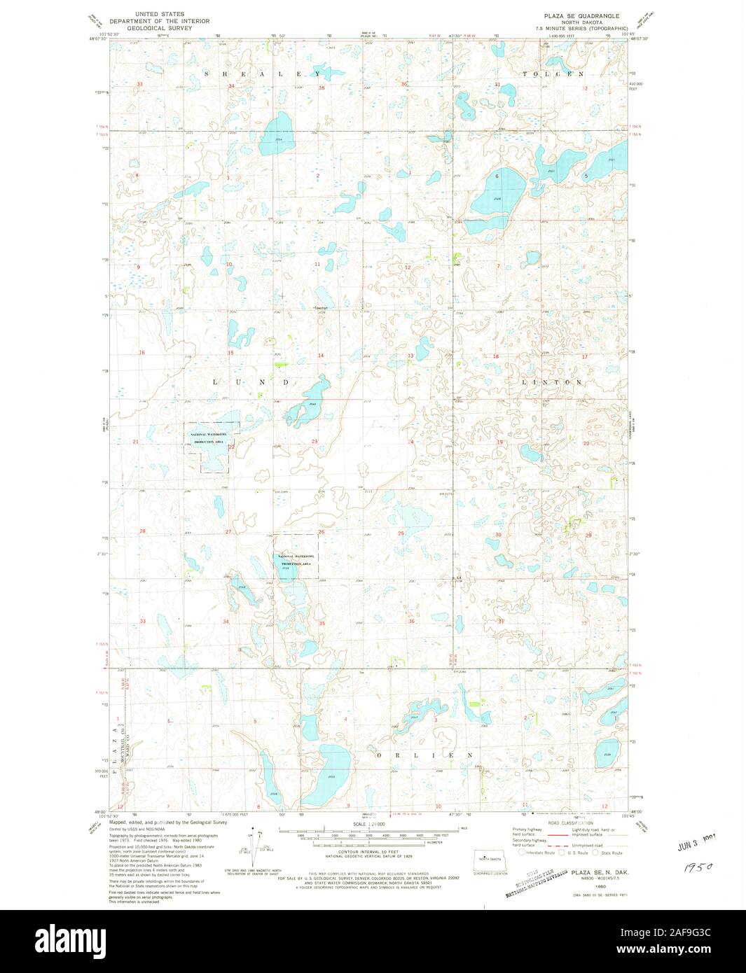 Plaza north dakota map hi-res stock photography and images - Alamy