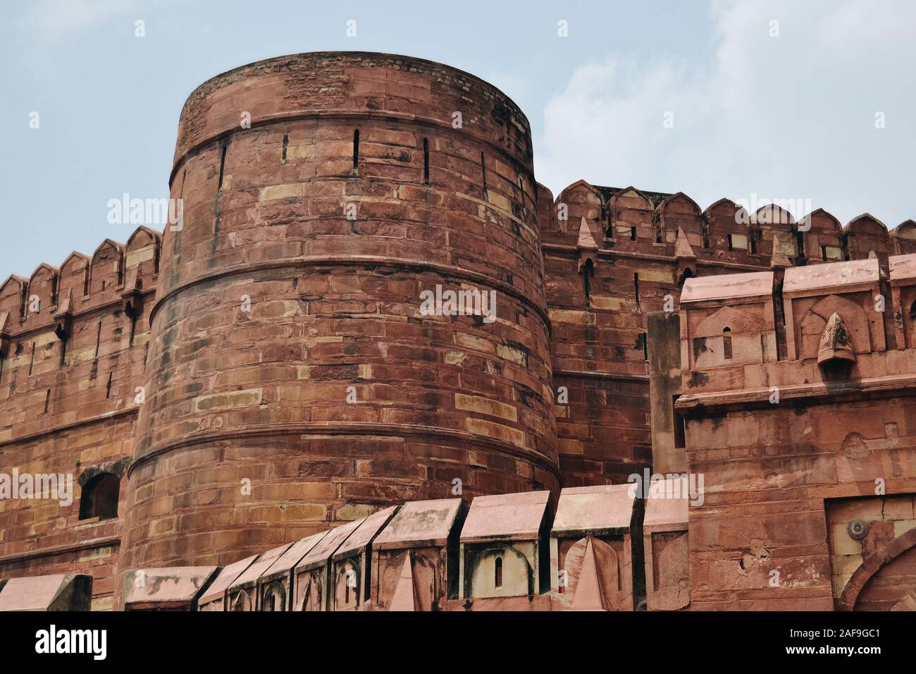 Towers of the Red Fort Stock Photo - Alamy