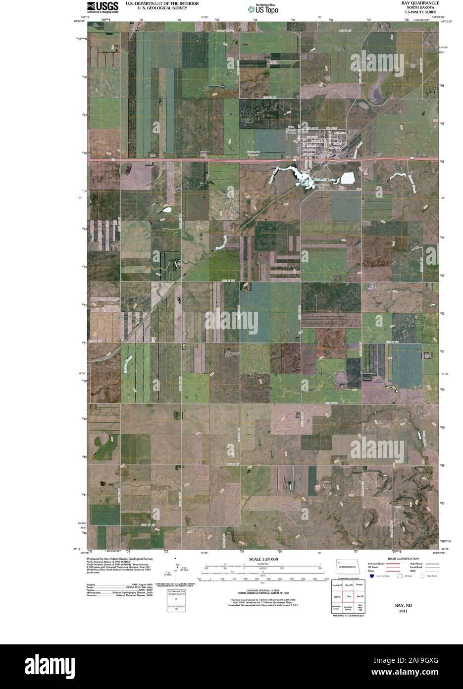 Map of ray north dakota hi-res stock photography and images - Alamy