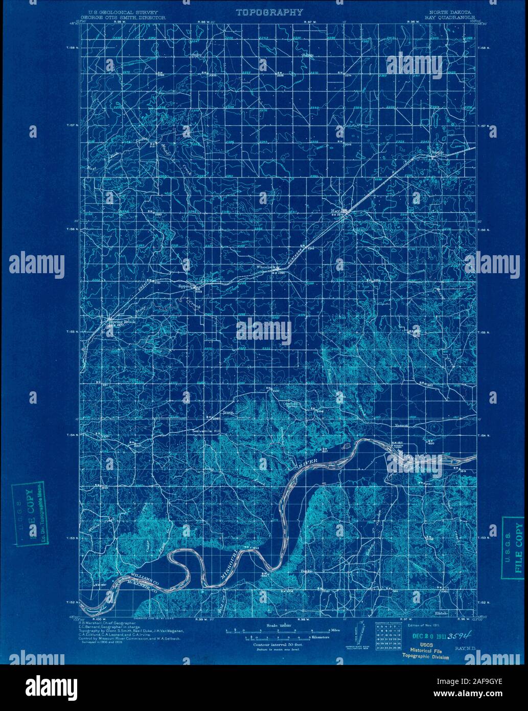 Ray north dakota map hi-res stock photography and images - Alamy