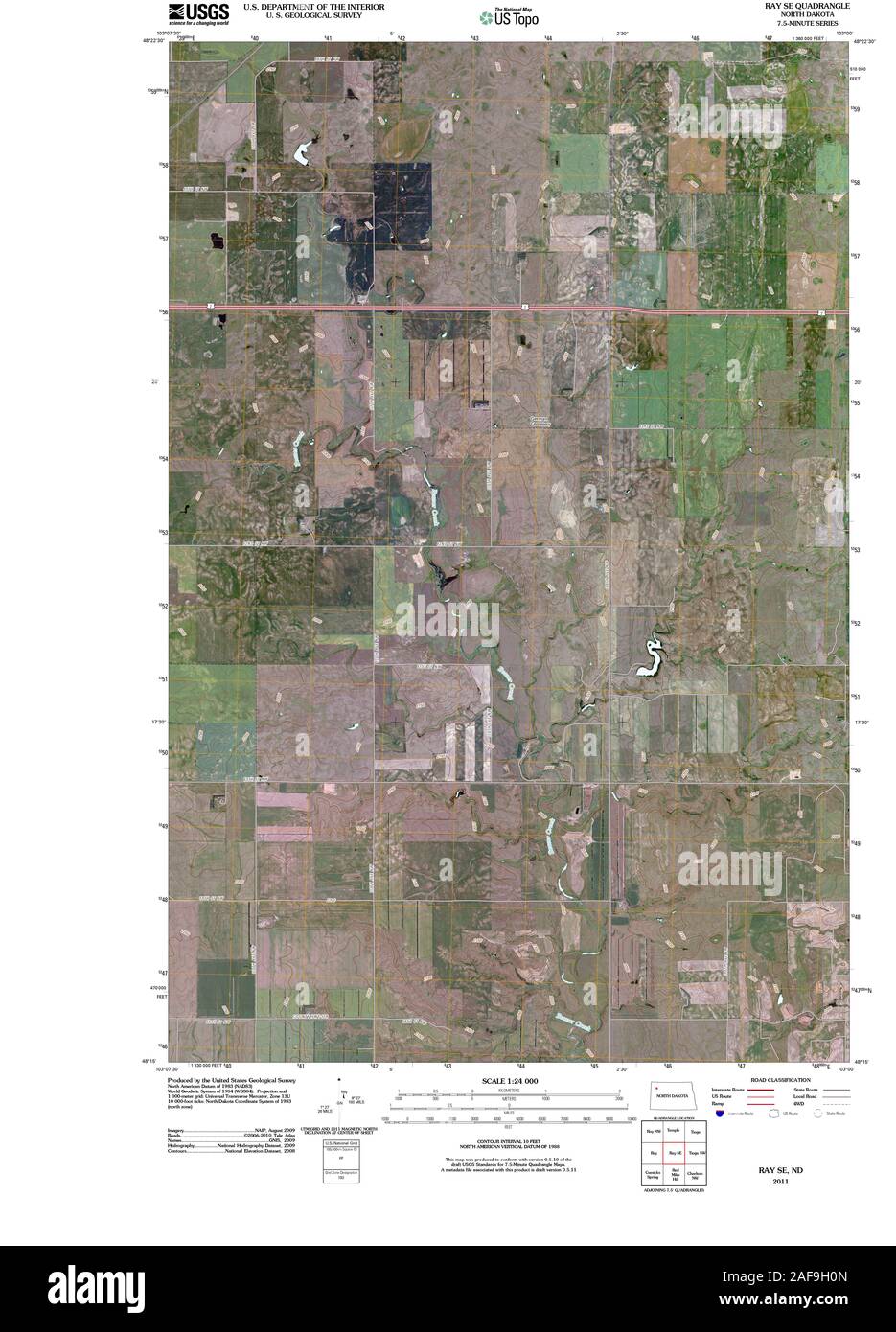 Map of ray north dakota hi-res stock photography and images - Alamy