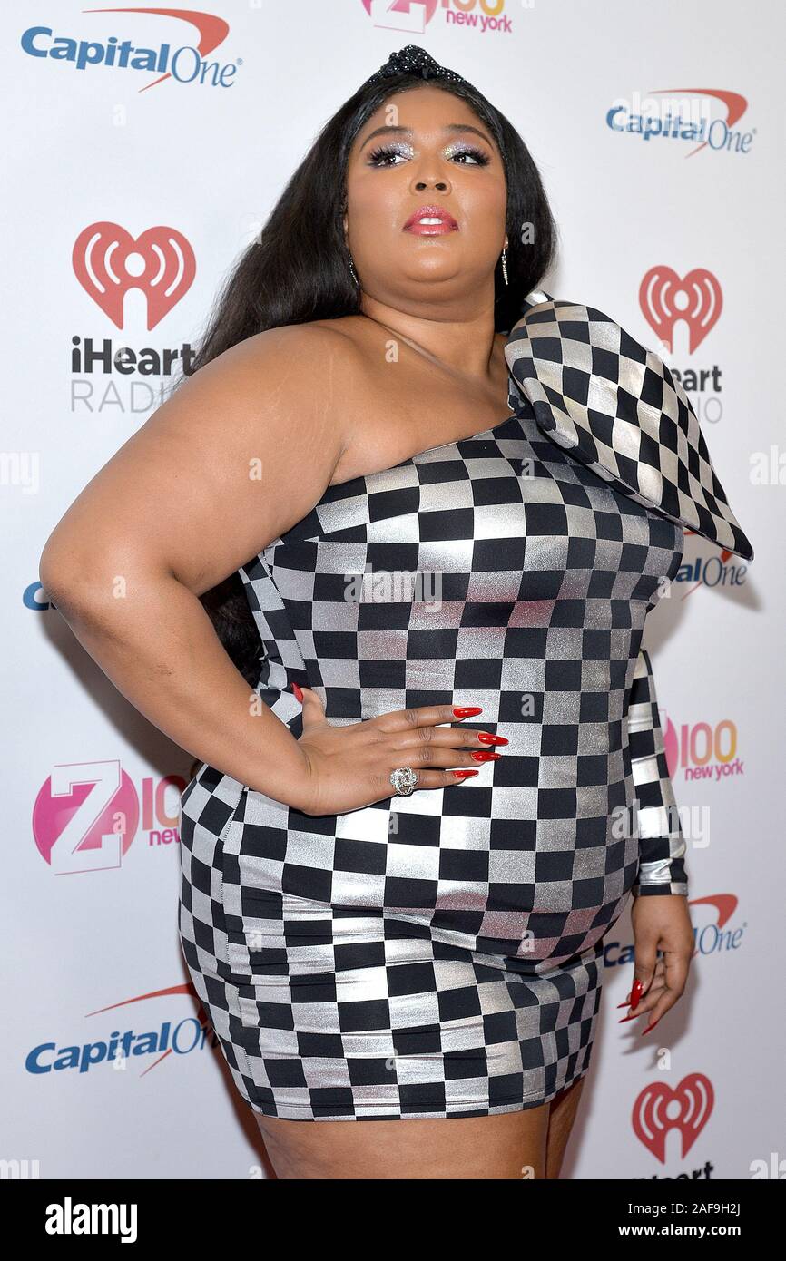 New York, USA. 13th Dec 2019. Singer Lizzo attends Z100’s IHeartRadio ...