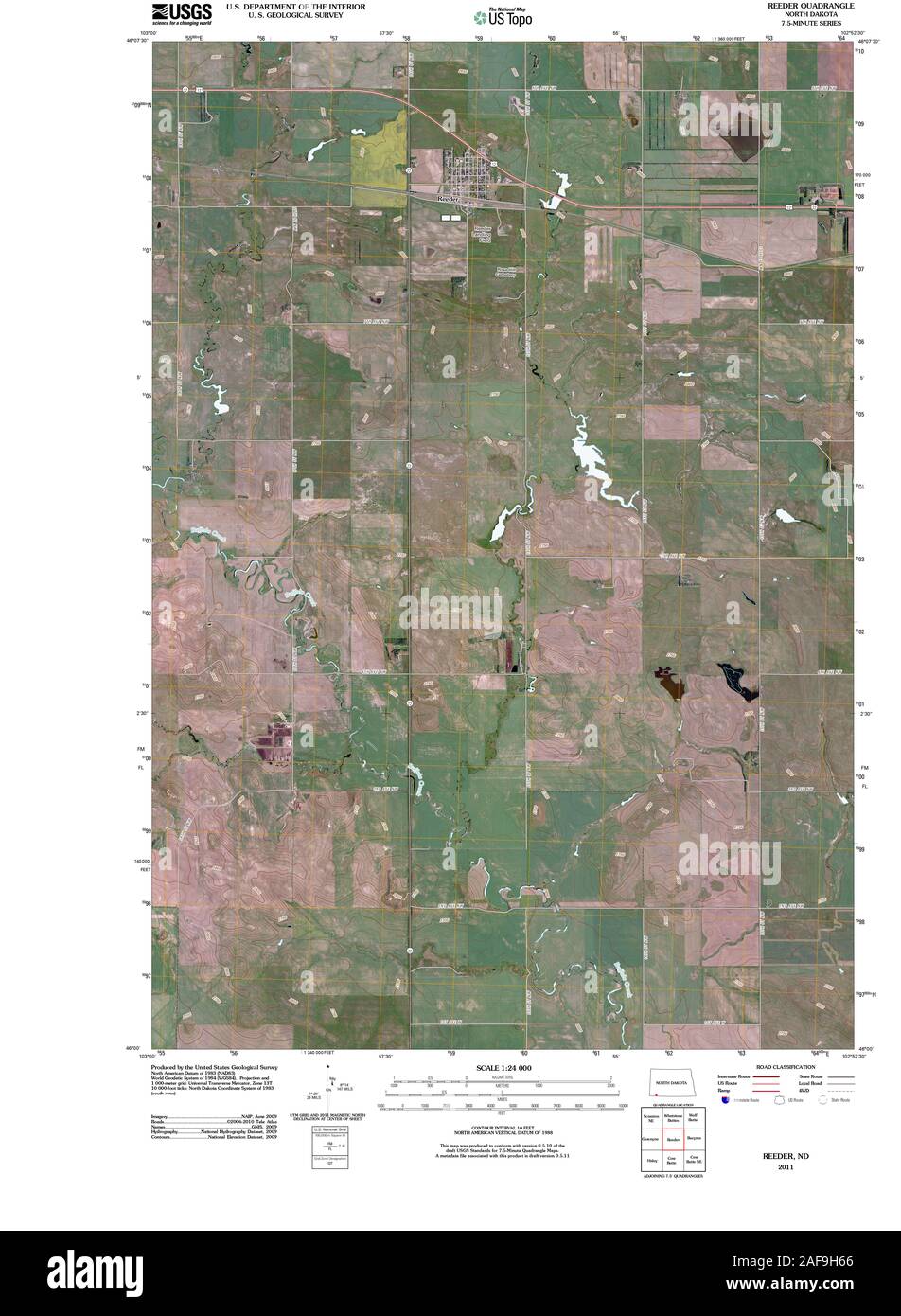 Reeder north dakota map Cut Out Stock Images & Pictures - Alamy