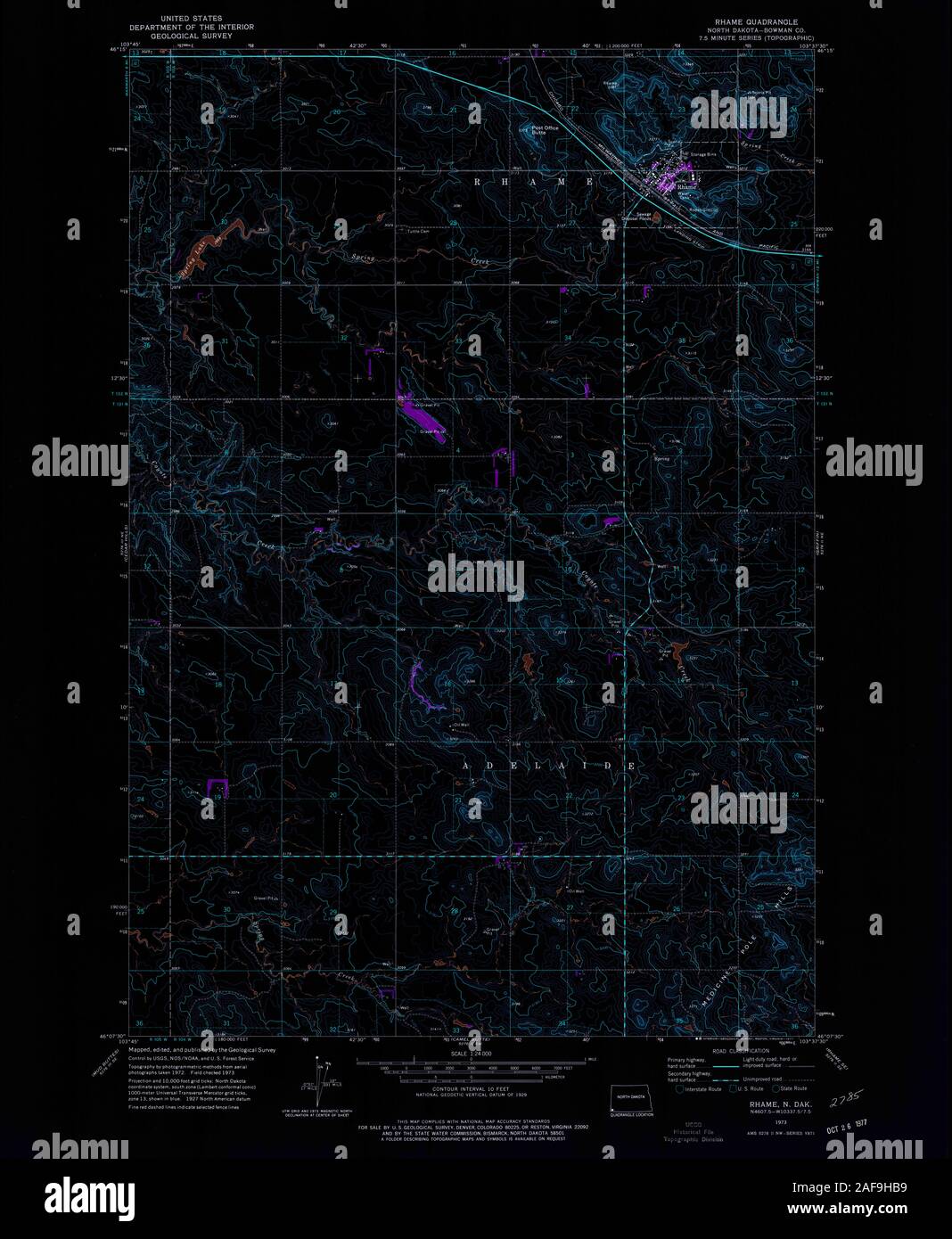 Map of rhame hi-res stock photography and images - Alamy