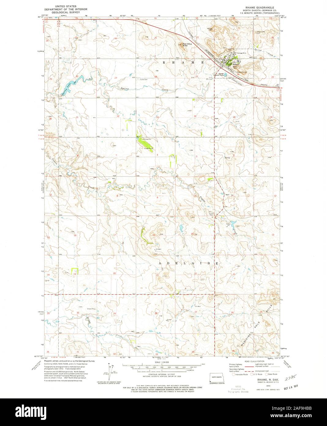 Map of rhame hi-res stock photography and images - Alamy