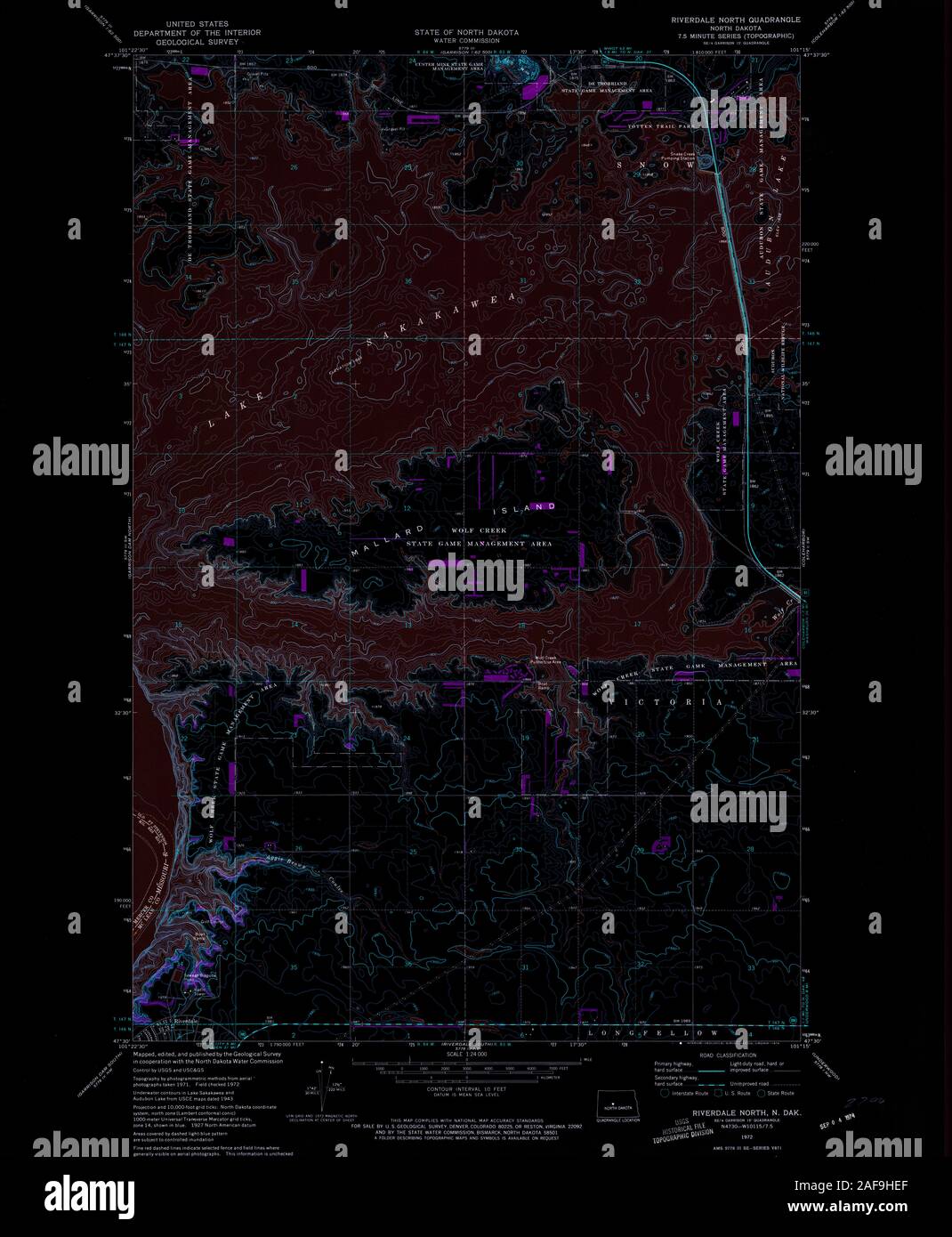 Map of riverdale north dakota hi-res stock photography and images - Alamy