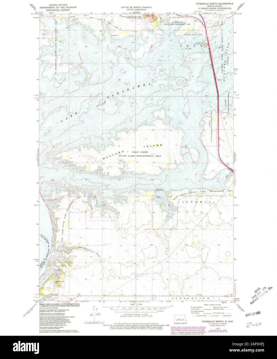 Map of riverdale north dakota hi-res stock photography and images - Alamy