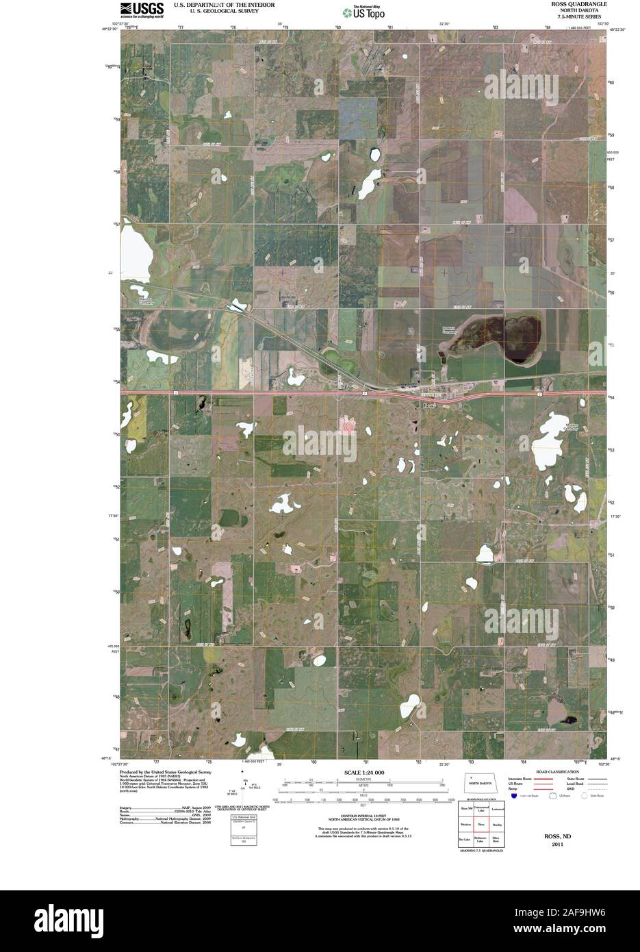 Map of ross north dakota Cut Out Stock Images & Pictures - Alamy