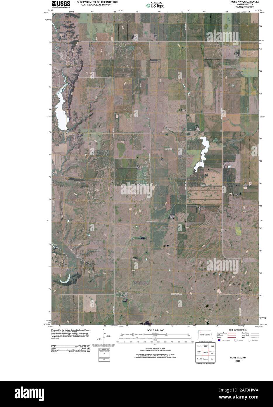 Map of ross north dakota hi-res stock photography and images - Alamy