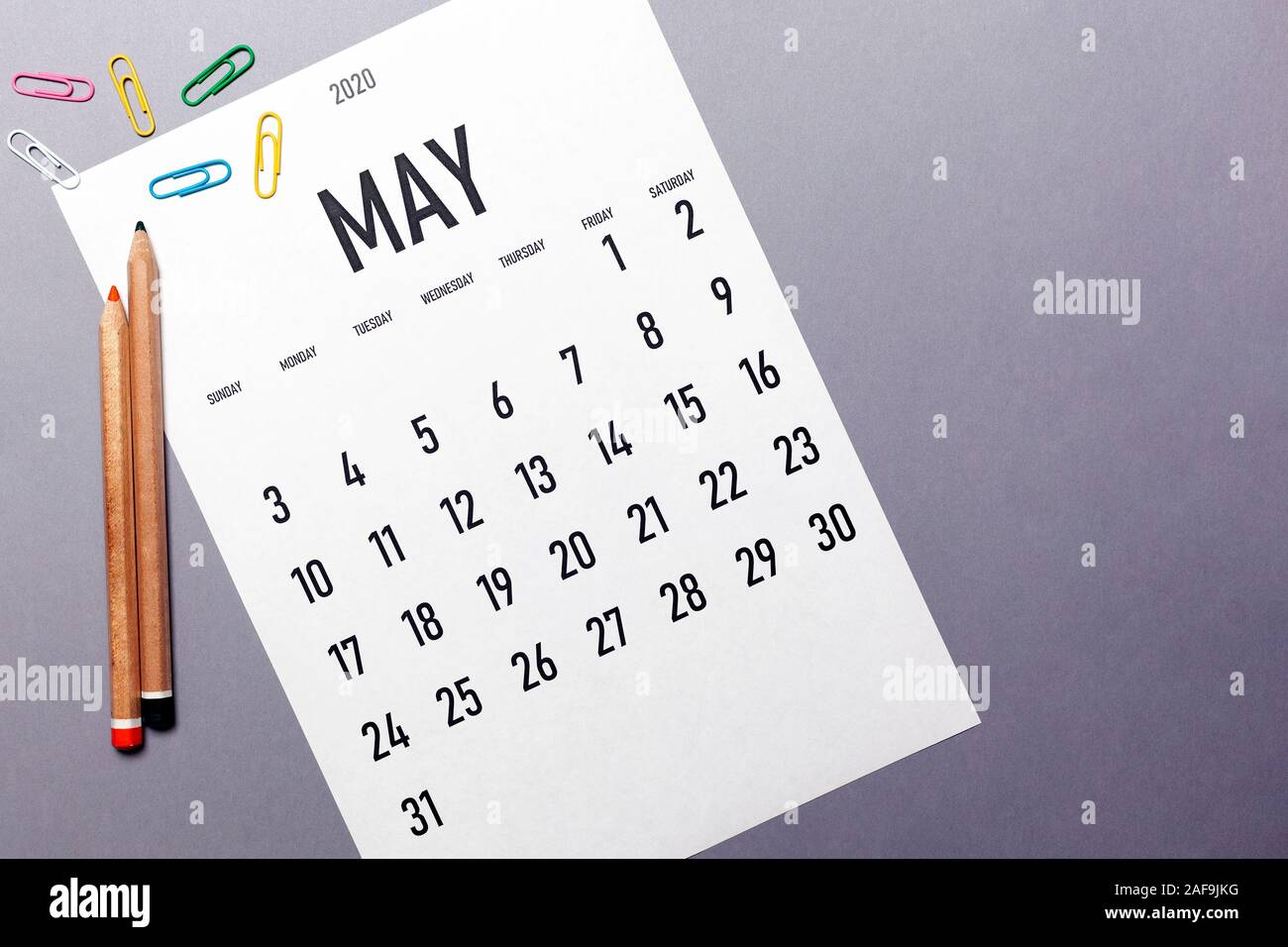 2020 Calendar May High Resolution Stock Photography and Images - Alamy