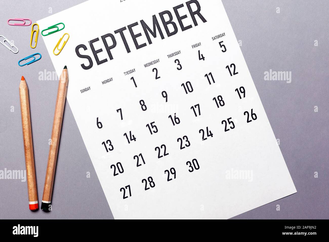 A4 calendar hi-res stock photography and images - Alamy