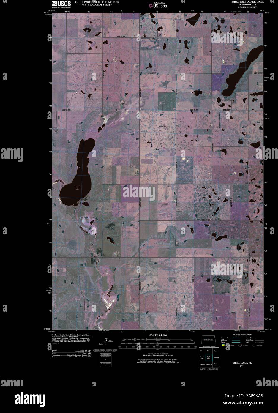 Map of shell lake hi-res stock photography and images - Alamy