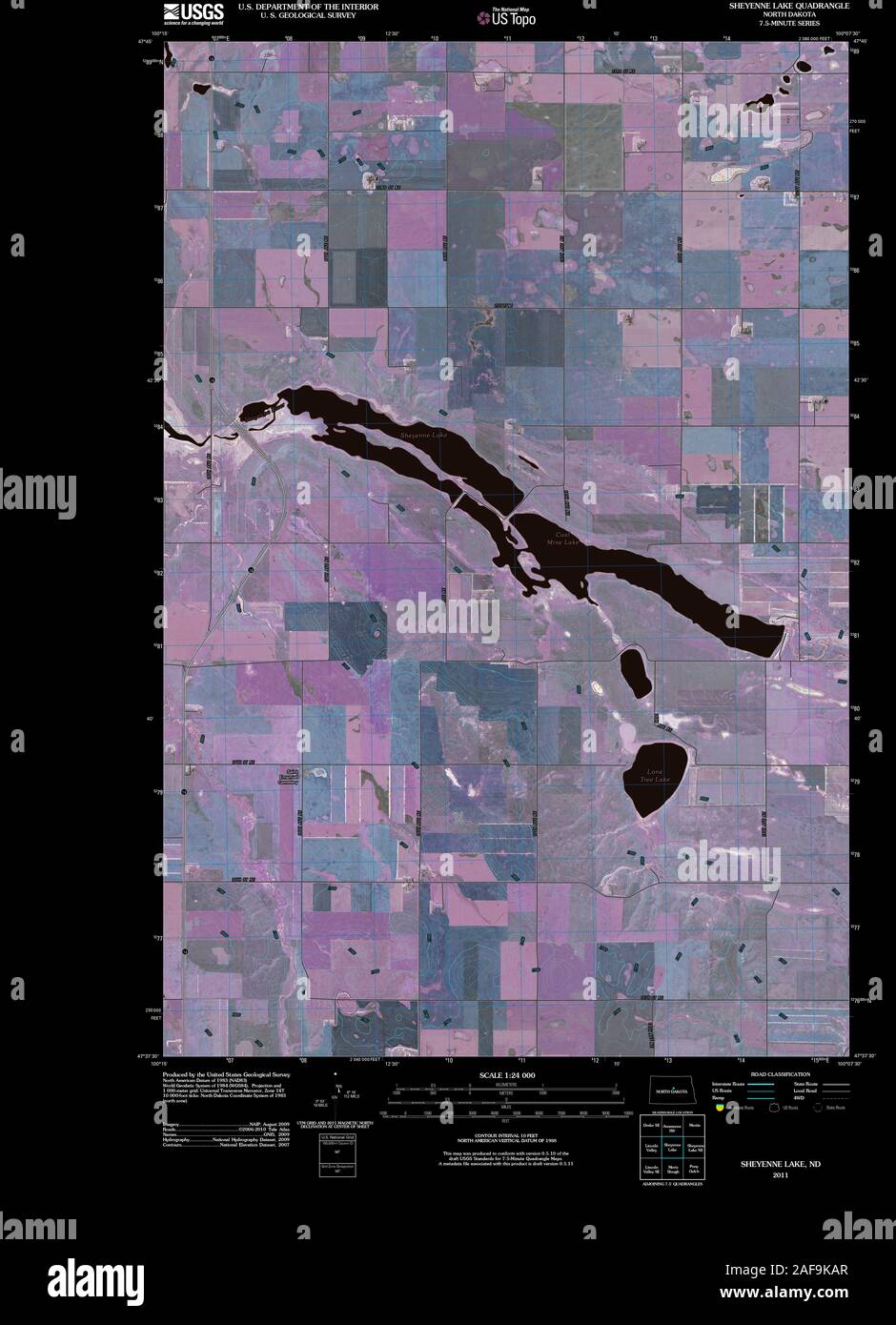 Map of sheyenne hi-res stock photography and images - Alamy