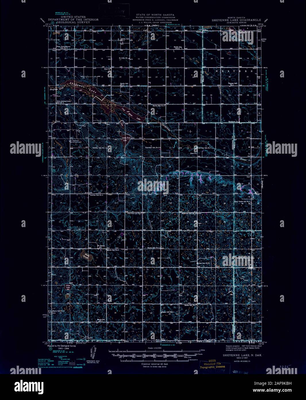 Map of sheyenne hi-res stock photography and images - Alamy