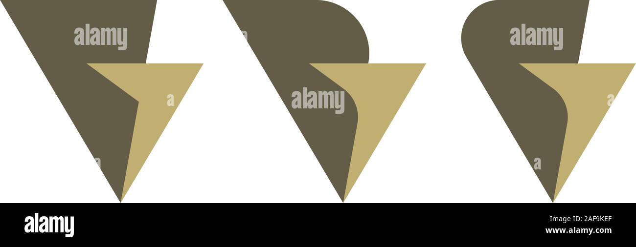 Overlapping letter V and G icons on white background. Luxury business ...